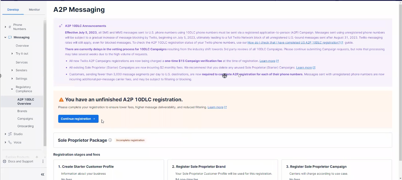 Twilio Set Up for SMS Text Messaging